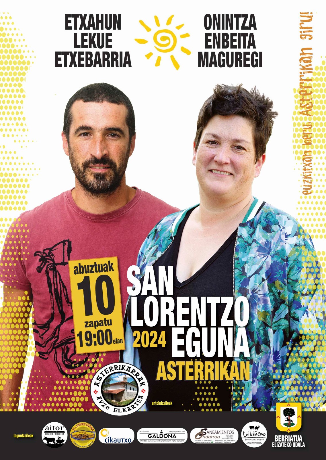 Abuztuak 10 (zapatu) San Lorentzo eguneko bertso saiu! – Turrune!